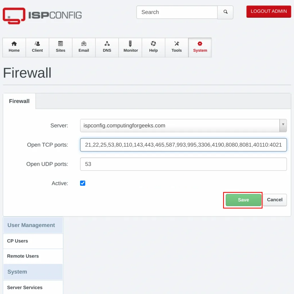 Install and Configure ISPConfig Control Panel on Ubuntu 22.04
